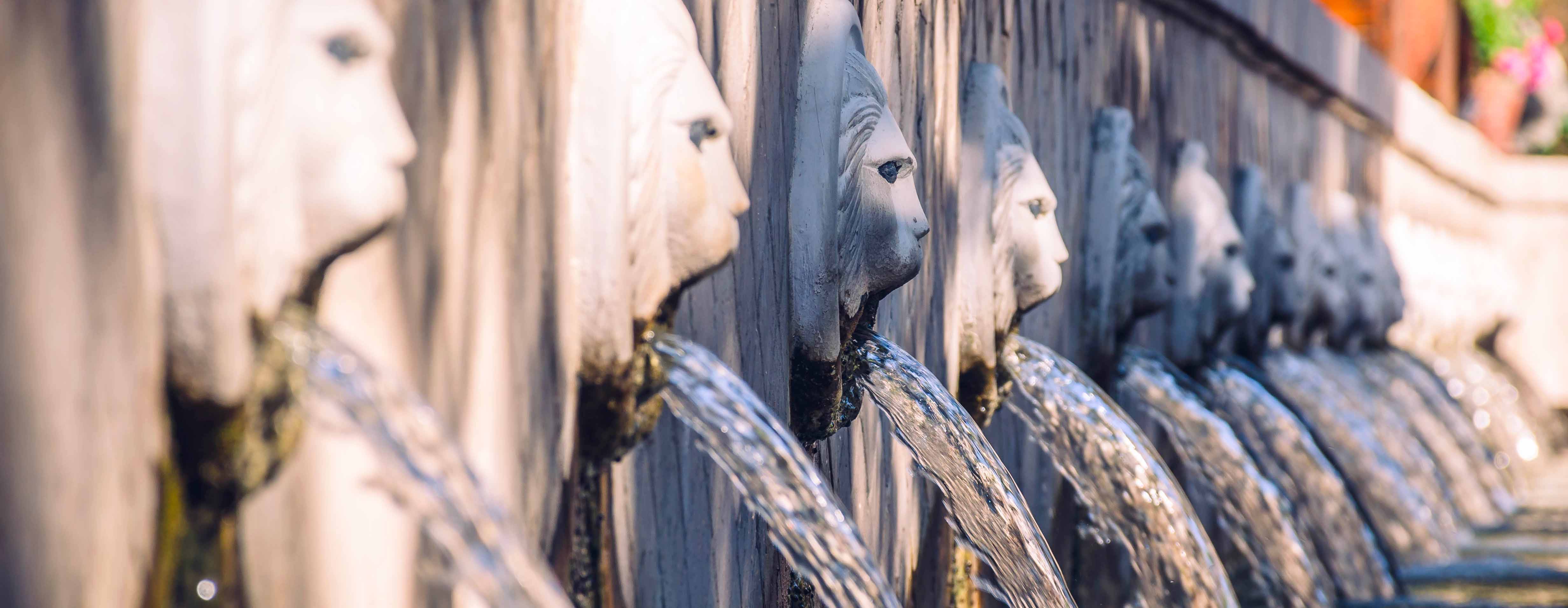 Fontaines avec animaux